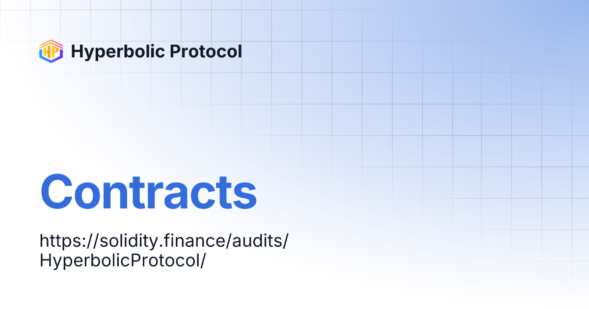 Contracts | Hyperbolic Protocol